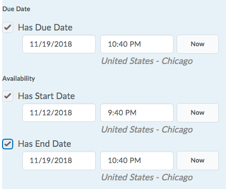 LMS Availability Dates and Due Dates – Lirim Neziroski